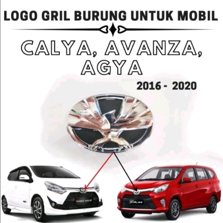 Jual emblem logo grill depan toyota calya original lambang garuda Car ...