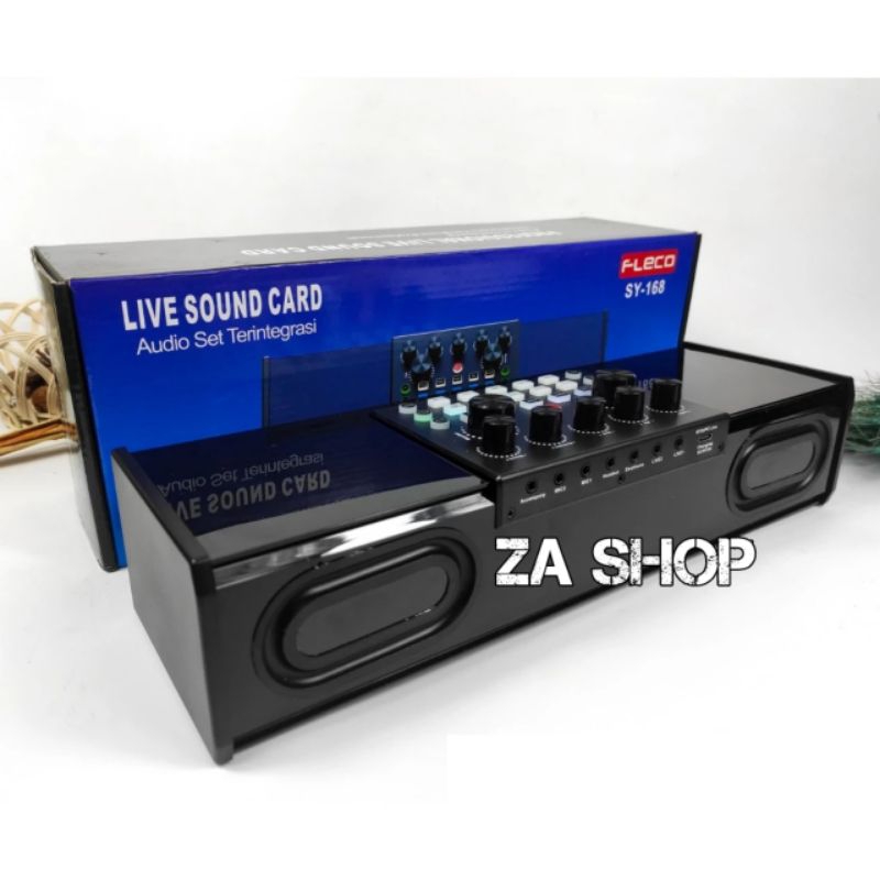 Jual Karaoke Sound Card Speaker Fleco SY-168 Speaker All-in-One Live ...