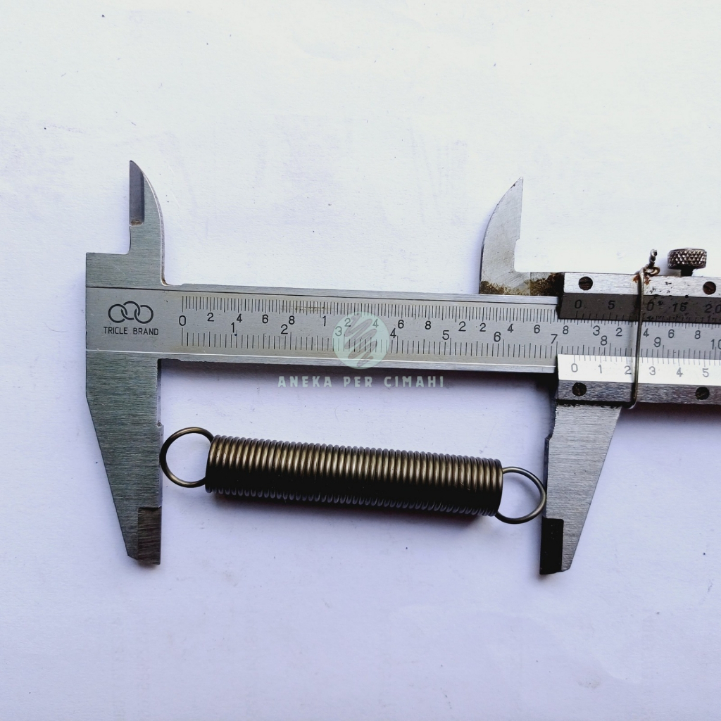 Jual Per Spring Tarik 1,2mm Baja Panjang Total 73mm | Shopee Indonesia