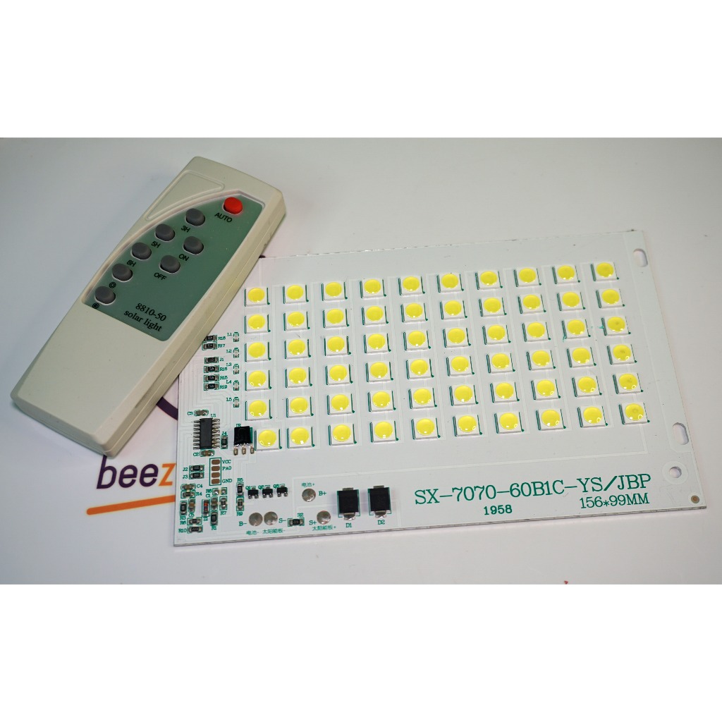 Jual papan Led 7070 remote 3.7v 18650 DIY lampu PJU panel surya ...