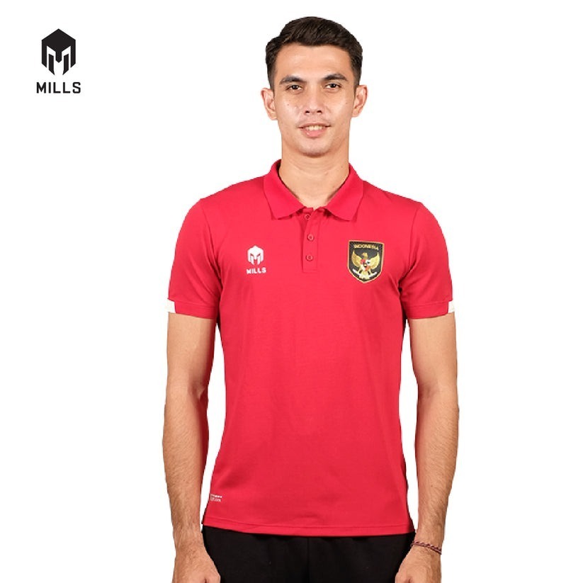 Jual MILLS Jersey Polo Shirt Timnas Indonesia Pria Wanita Quality High ...