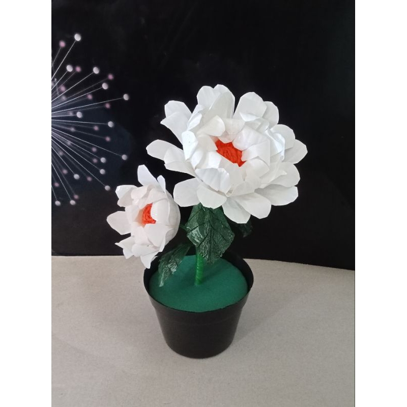 Jual Daur ulang dari cup bekas bunga hiasan meja | Shopee Indonesia