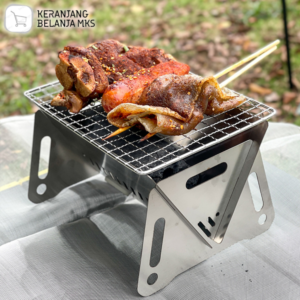 Jual Alat Panggangan Camping Arang BBQ Portable Outdoor Grill Stove ...
