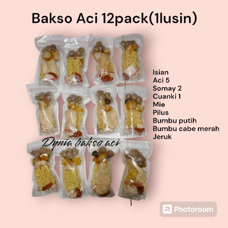 Jual BAKSO ACI VIRAL pedas isi 10 pack grosir paket hemat bakso aci ...