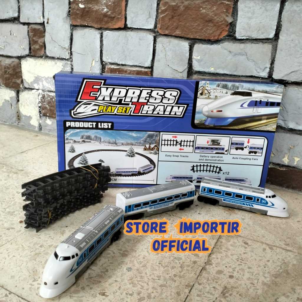 Jual Mainan Anak Kereta Cepat Express Play Set Train Krt 050 Isi 15 Pcs