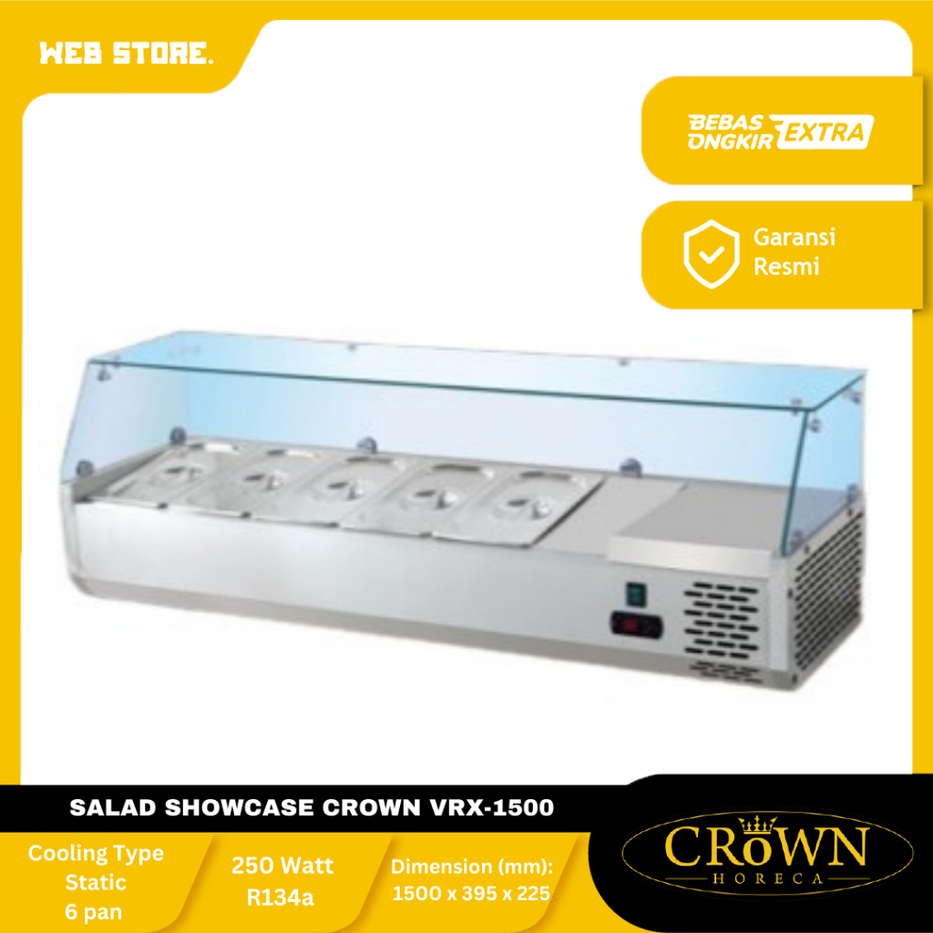 Jual Tempat Pemajang Salad/ Display Salad / Salad Showcase CROWN VRX ...
