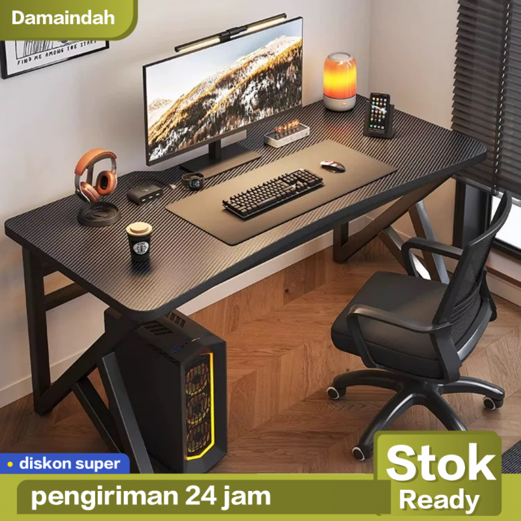 Jual Damaindah Meja Komputer Serat Karbon 140×60CM / Meja Gaming ...