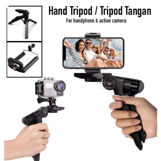Jual Hand Tripod / Tripod Tangan Dengan Holder U Cocok Untuk Handphone ...