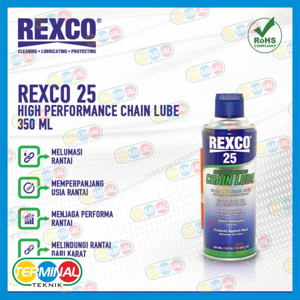 Jual Rexco 25 Pelumas Rantai (High Performance Chain Lube) 350 Ml ...