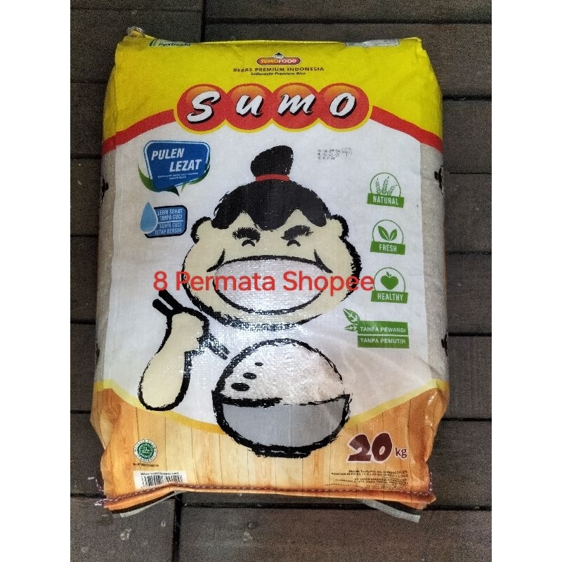 Jual Beras SUMO KUNING Premium Kemasan 20KG Pulen Lezat | Shopee Indonesia