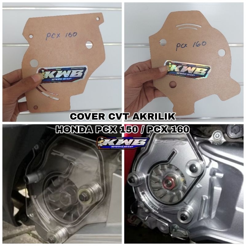 Jual cover cvt mika akrilik honda pcx 150 pcx 160 bening transparant ...