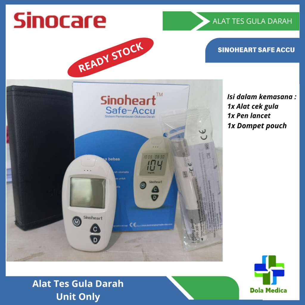 Jual Sinocare Sinoheart Safe Accu (unit only) | Shopee Indonesia