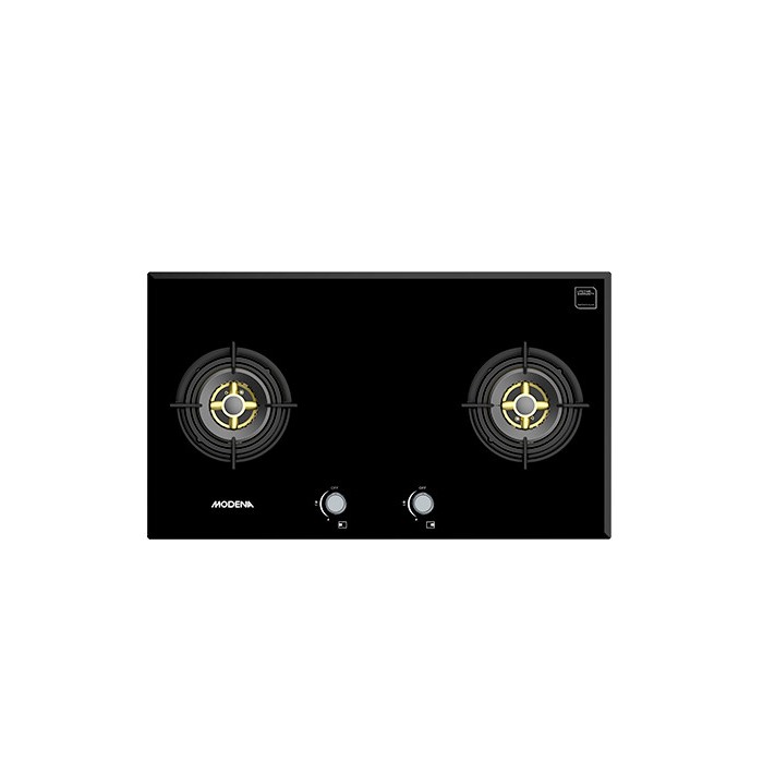 Jual Modena BH 6725 LF - kompor tanam 2 tungku full kuningan | Shopee ...