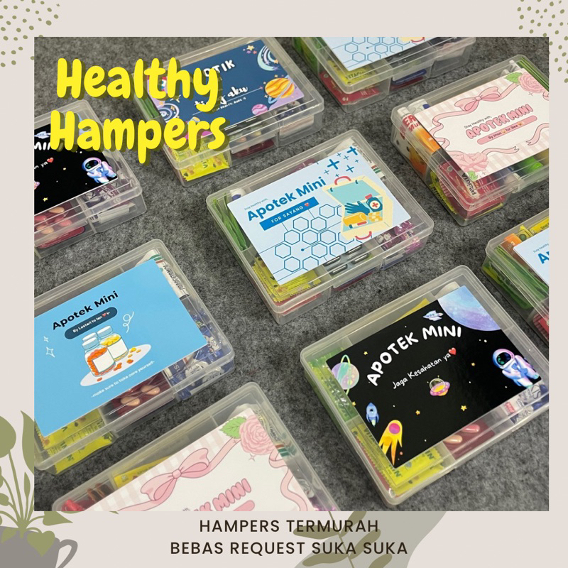 Jual APOTEK MINI READY STOCK GIFT KESEHATAN HAMPERS HEALTHY KADO UNIK ...