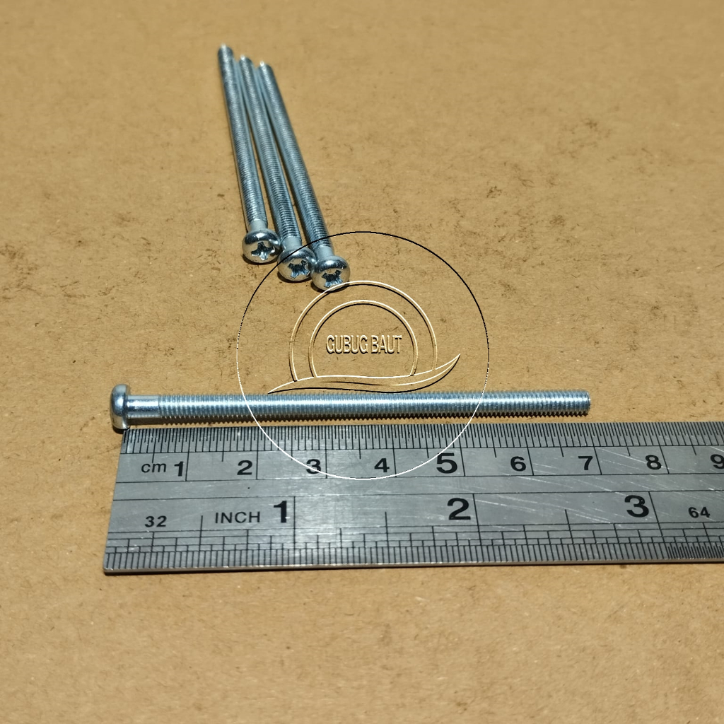 Jual BAUT JP M4 X 70 PAN HEAD SEKRUP M4X70 PANJANG 7CM 7 CM 4X70 4 X 70 MM 70MM OBENG PLUS SKRUP ...
