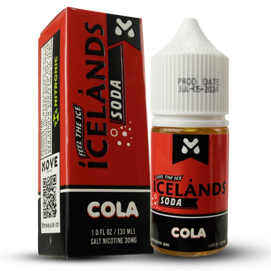 Jual Icelands Soda Cola Salt Nic 30ML by Move Juice | Shopee Indonesia