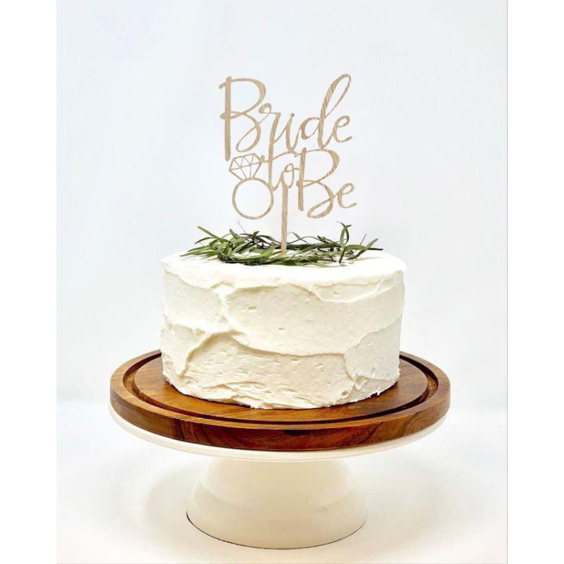 Jual Bride To Be Topper |Bridal Shower Topper Cake|Hiasan Dekor Kue ...