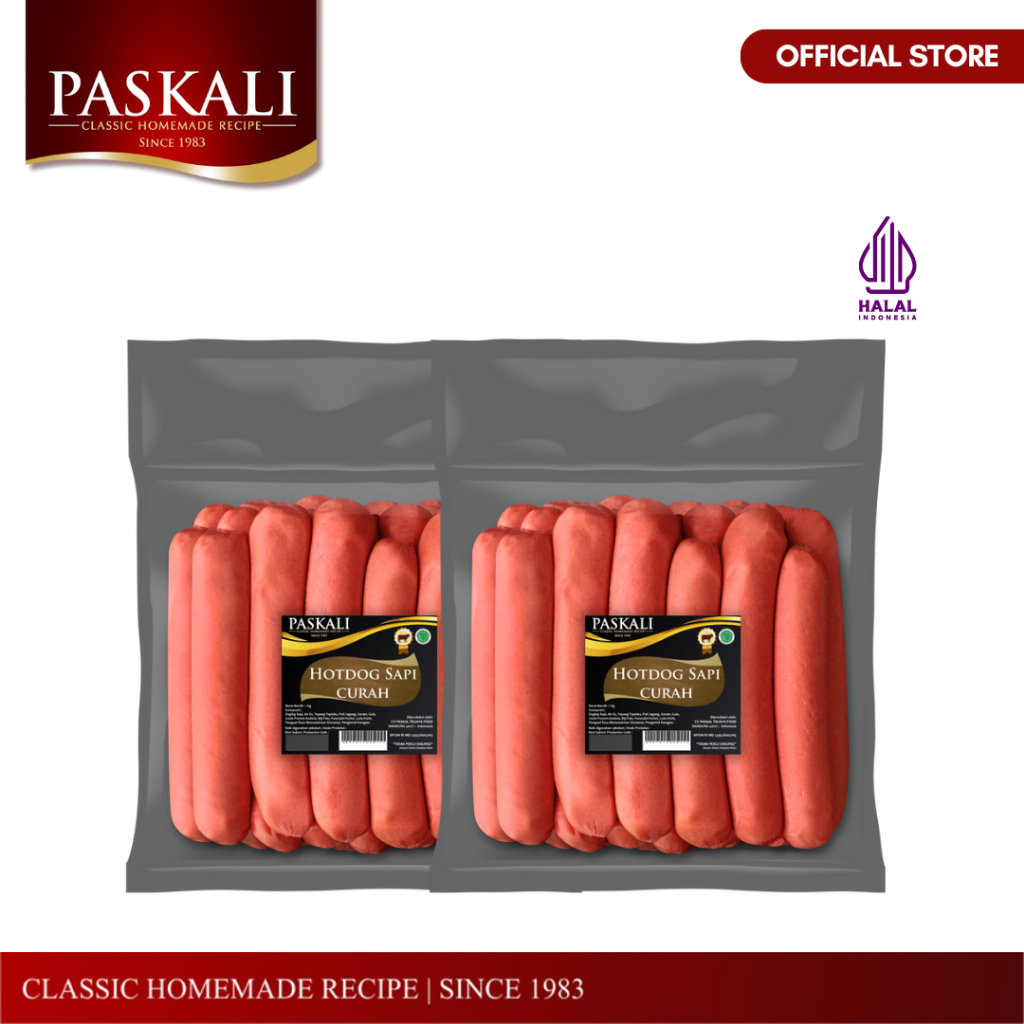 Jual Sosis Sapi Paskali 2000 Gram Isi 50 Pcs (Hotdog) | Shopee Indonesia