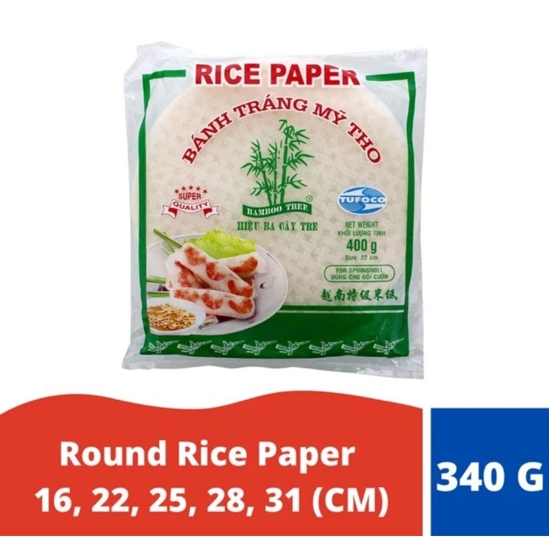 Jual Bamboo Tree Banh Trang Rice Paper 400 Gr 22 Cm | Shopee Indonesia