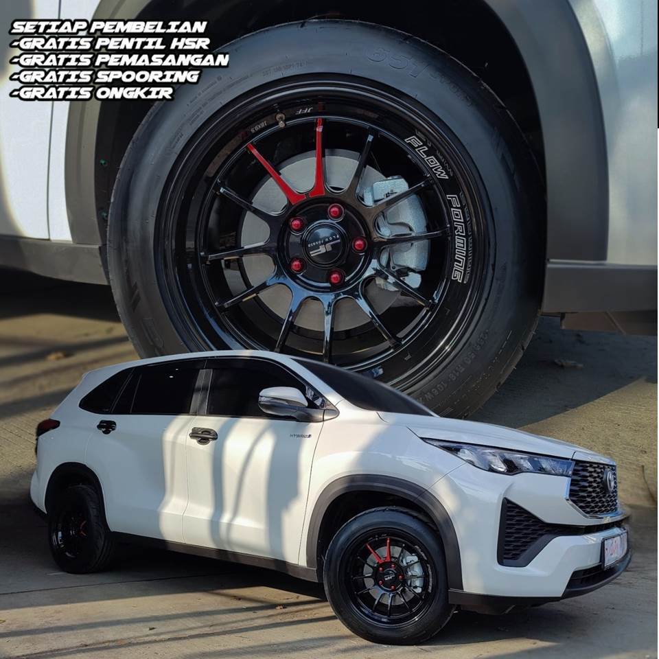 Jual Velg JF Luxury R18 5x114 Rep Venom 5 JF Buzz Black Velg Flow Forming | Shopee Indonesia