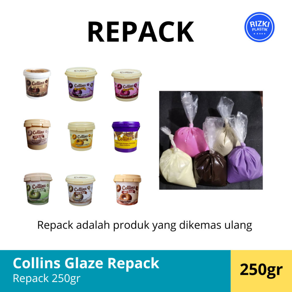 Jual Dip Glaze Collins Glaze Repack 250gr | Bekasi | Shopee Indonesia
