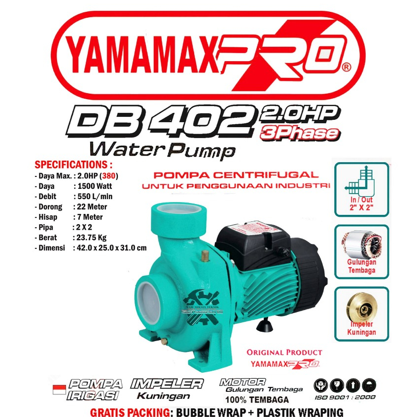 Jual Pompa Air Centrifugal Sentrifugal Irigasi 2 Inch YAMAMAX PRO DB ...
