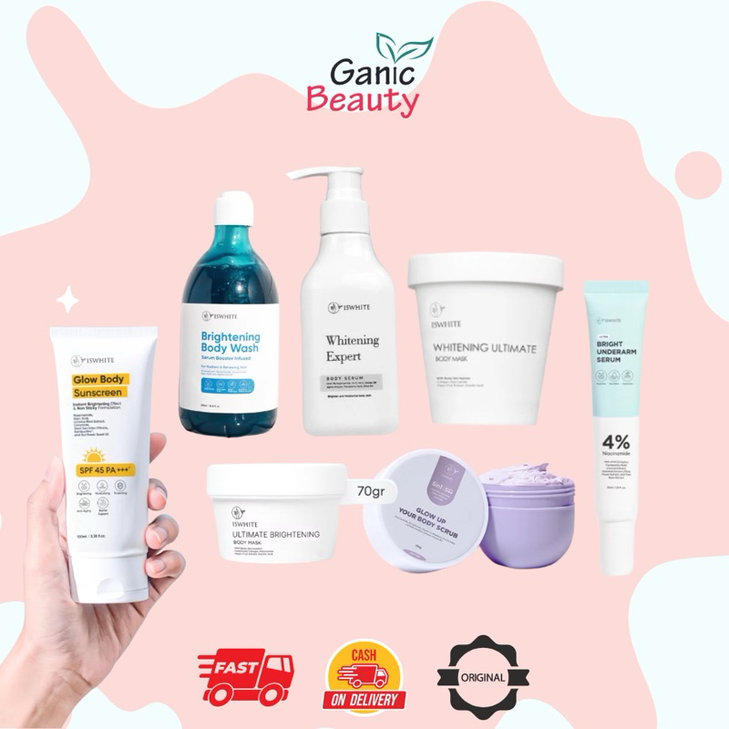 Jual Iswhite Ultimate Body Mask / Scrub / Wash / Under Arm Ketiak Serum ...