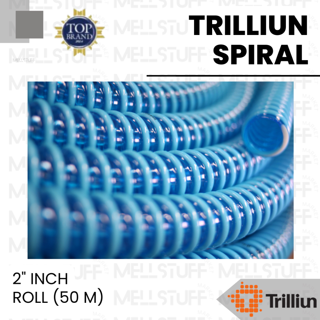 Jual Selang PVC Trilliun Spiral 2" Inch 1 Roll (50 Meter) Selang Air Taman Best Quality | Shopee ...