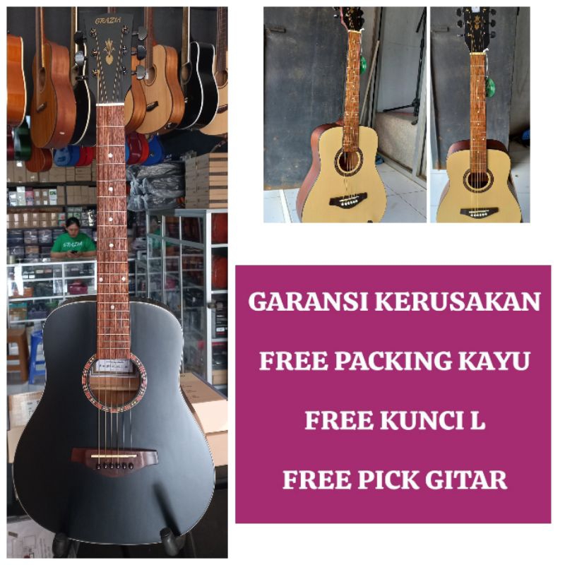 Jual GITAR JUNIOR MEREK GRAZIA GITAR UKURAN 3/4 MODEL JN 05 N | Shopee ...