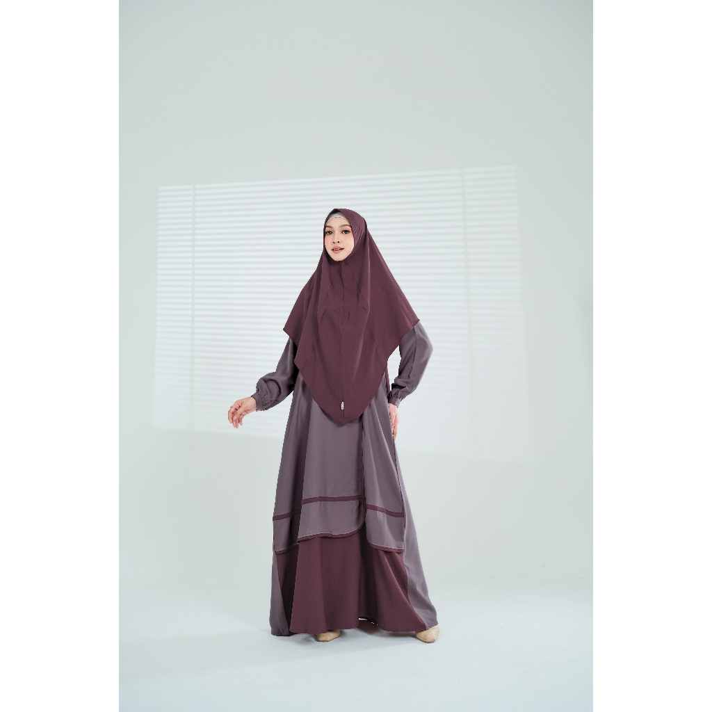 Jual Rauna - Baju Muslim - Gamis Syar'i 04 Ungu | Shopee Indonesia