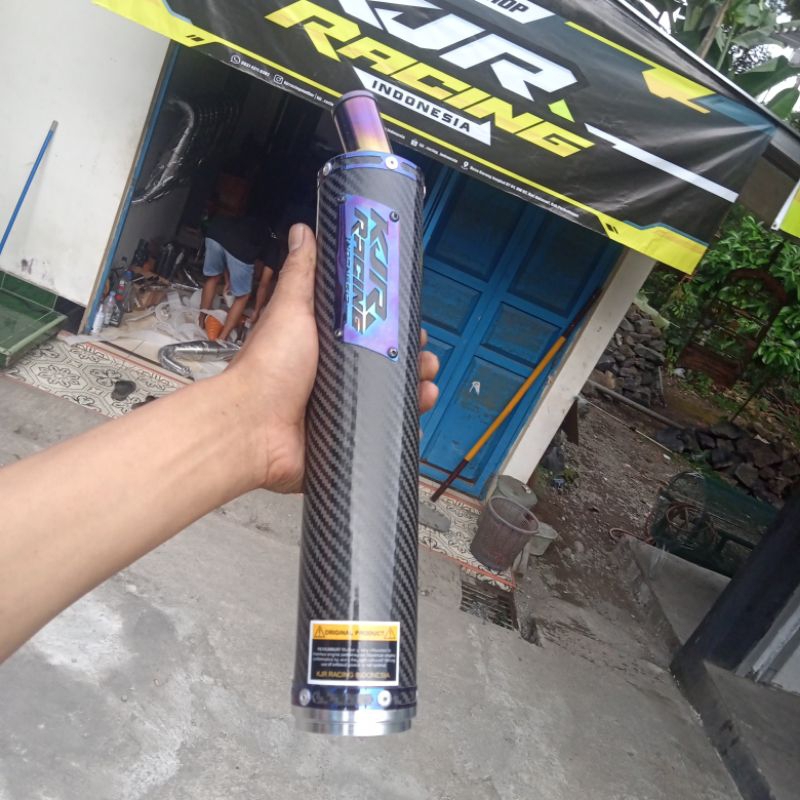 Jual SILINCER NINJA R RR SS SILENCER CARBON PREMIUM ORIGINAL KJR RACING ...