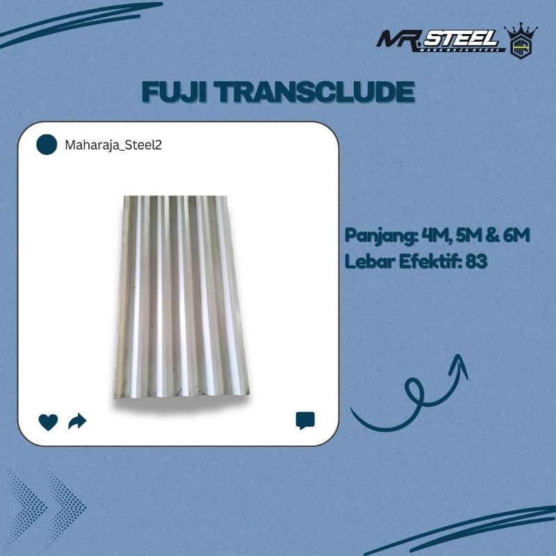 Jual Atap UPVC Double Layer/Fuji Transclude/Atap Transparant | Shopee ...