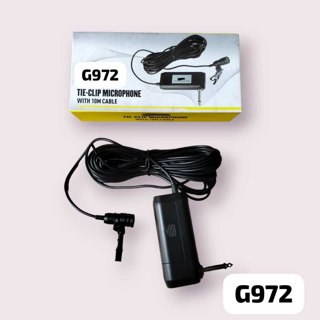 Jual G972 MIX CABLE MICROPHONE TIE CLIP ELECTRET CONDENSER MIC KLIP ...