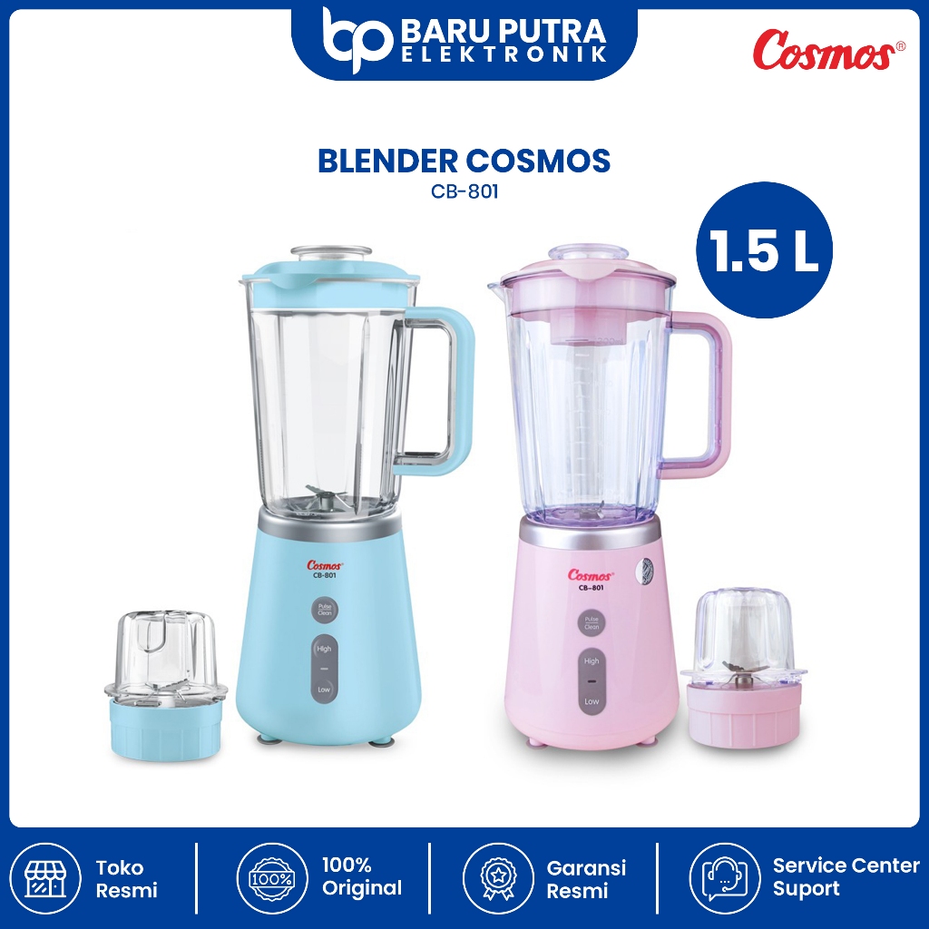 Jual COSMOS CB-801 BL BLENDER 1.5 L | Shopee Indonesia