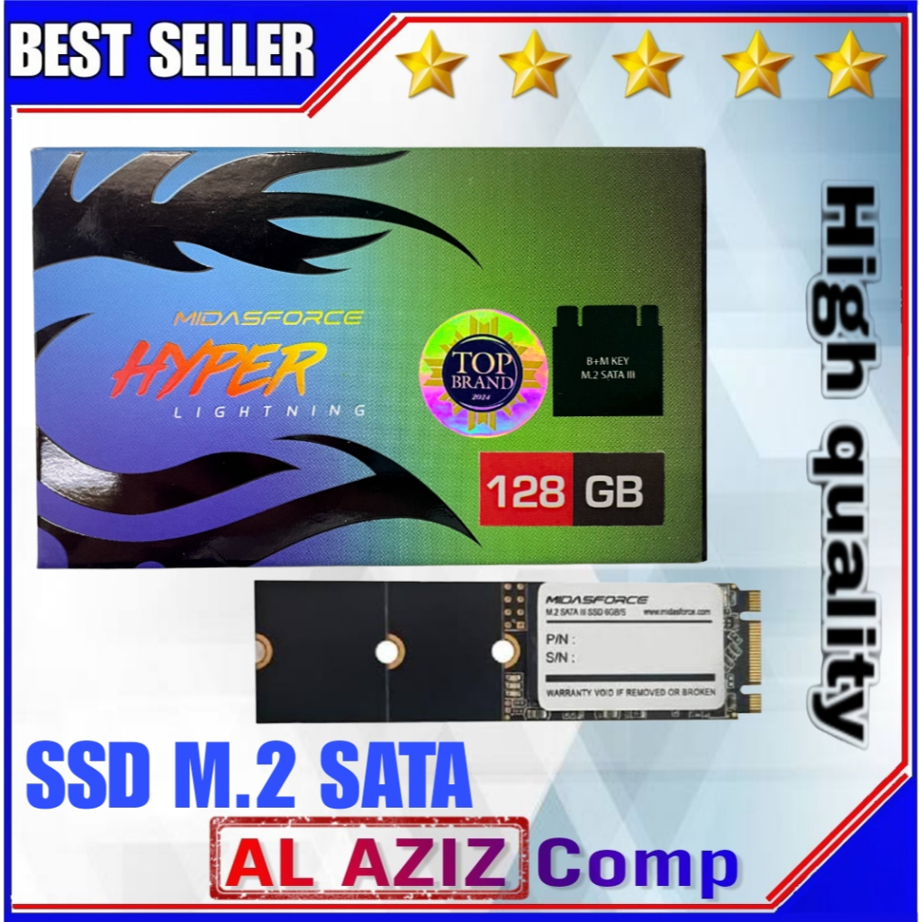 Jual SSD M.2 SATA 128GB MIDASFORCE M.2 2240 2260 2280 | Shopee Indonesia