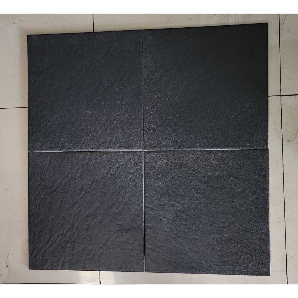 Jual KERAMIK LANTAI MATT 40X40 ASIA TILE OSCAR BLACK KW B | Shopee ...