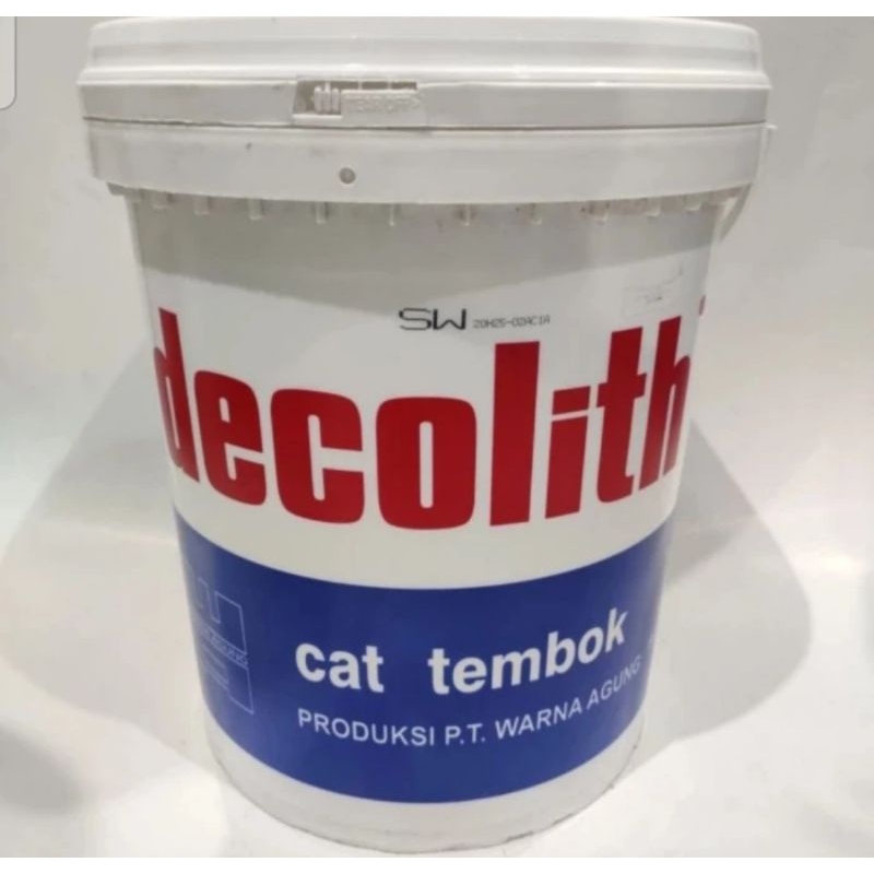 Jual Cat Tembok Full Acrylic Dinding Decolith Decolit Super White SW 25 ...
