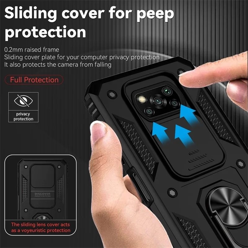 Jual CASE ARMOR TRANSFORMER POCO X3 X3 PRO X3 NFC CASING AMROR SLID+RING PROTECTOR KAMERA ROBOT ...