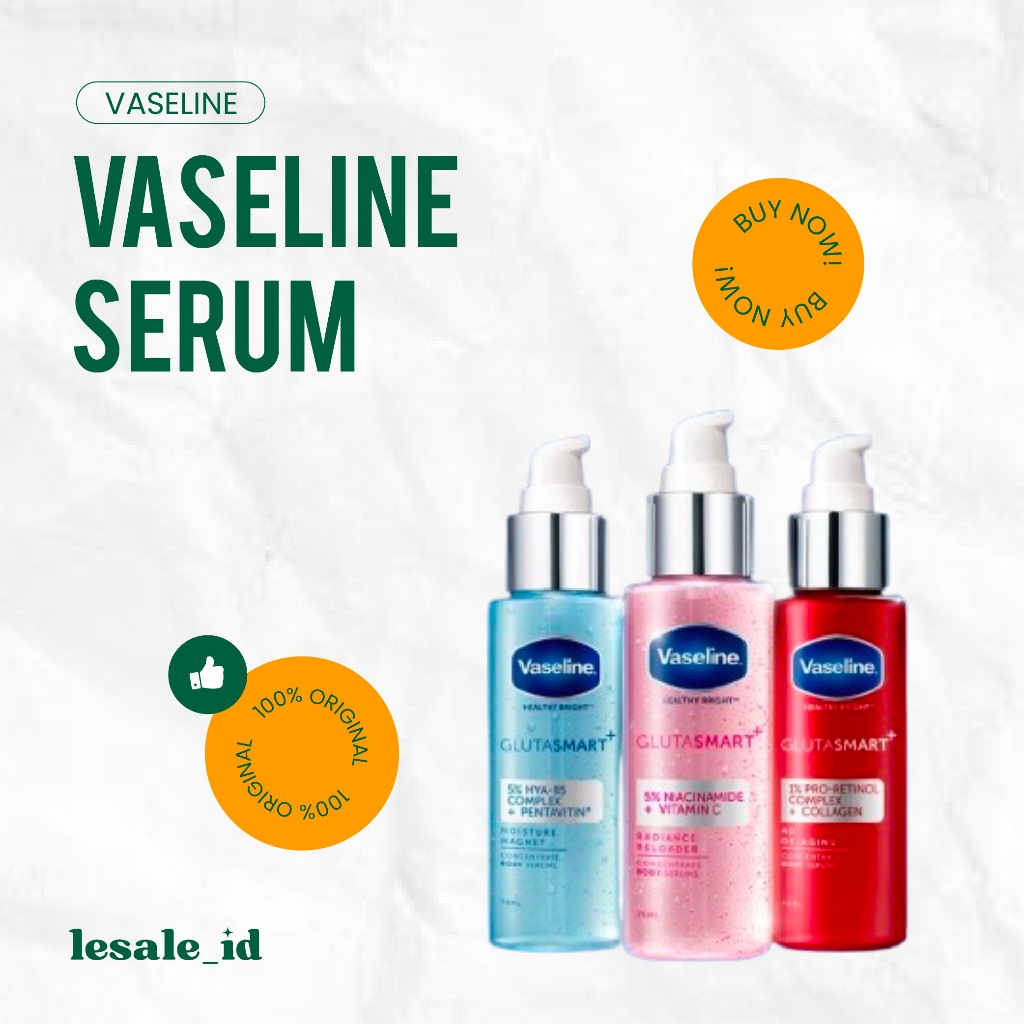 Jual Vaseline Serum - Biru/Pink/Merah - Import Thailand - Original ...