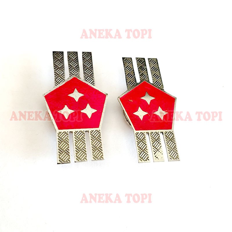 Jual Pin Monogram Tanda Pangkat PNS KEMHAN Pin Krah Pangkat KEMHAN ...