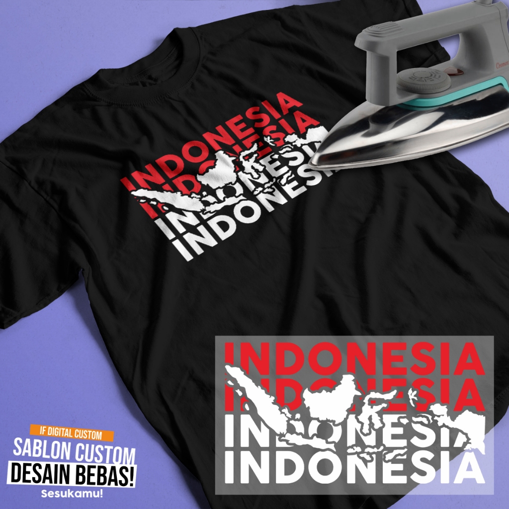 Jual Sticker Sablon Setrika DTF untuk Kaos Bendera Garuda Peta ...