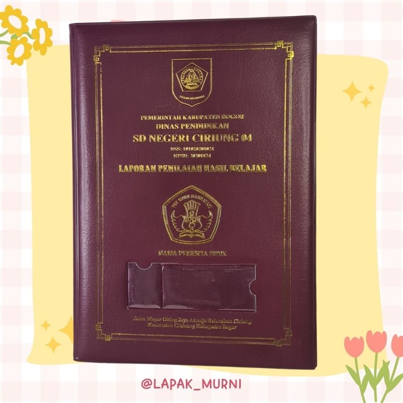 Jual Sampul Map Raport Murahhh isi 20lembar Map Raport kurtilas ...
