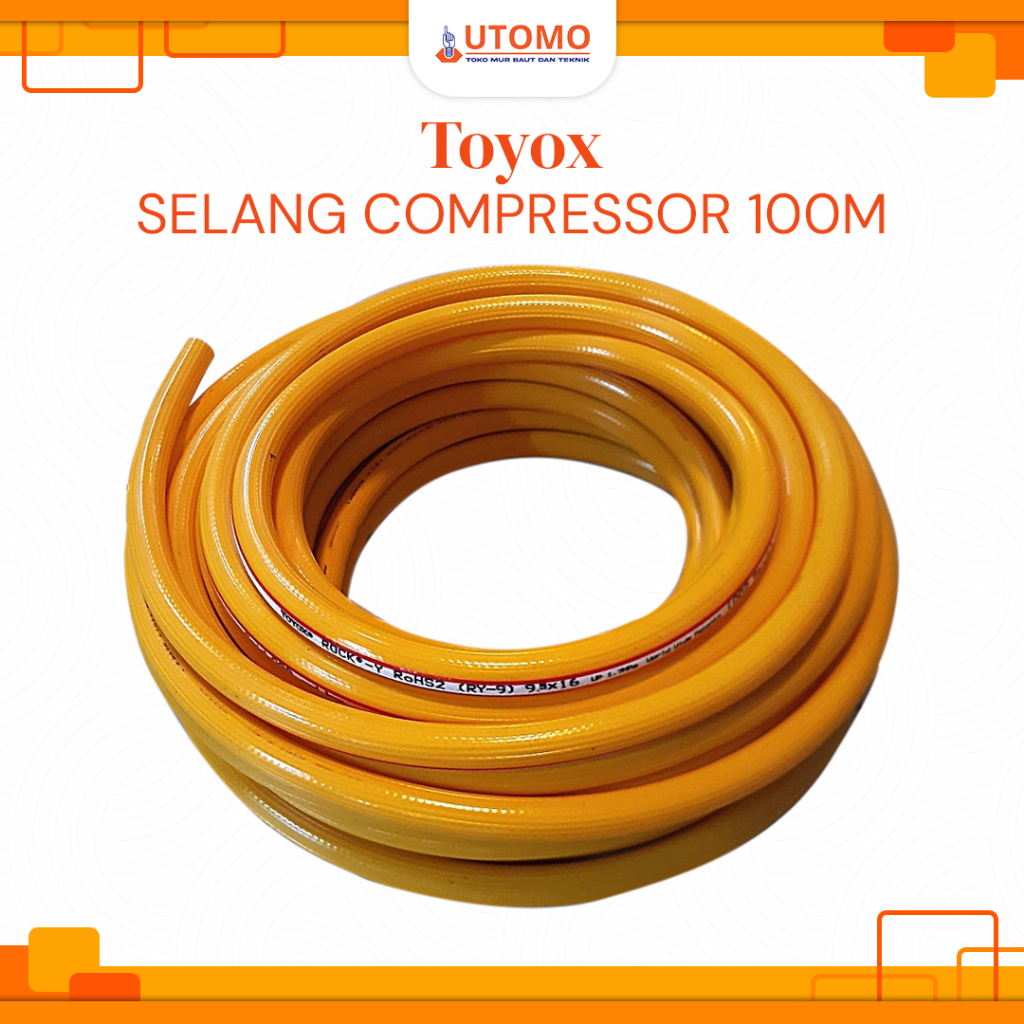Jual SELANG KOMPRESOR TOYOX 5M /SELANG ANGIN COMPRESOR TOYOX 5 METER ...