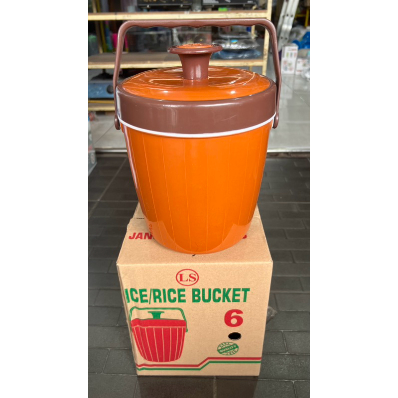 Jual TERMOS NASI USA 6 LITER COKLAT LS / TERMOS ES 6 LITER COKLAT FOOD ...