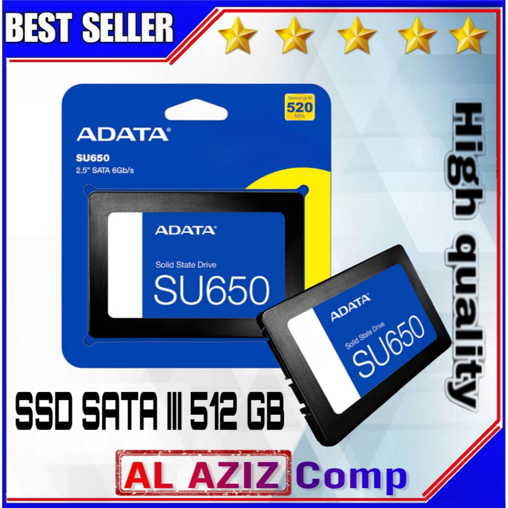 Jual SSD SATA III ADATA 512 GB SU650 RESMI | Shopee Indonesia