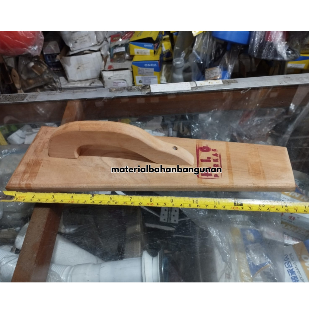 Jual Raskam Kayu Panjang 37 cm Alat Perata Acian Semen Plesteran ...