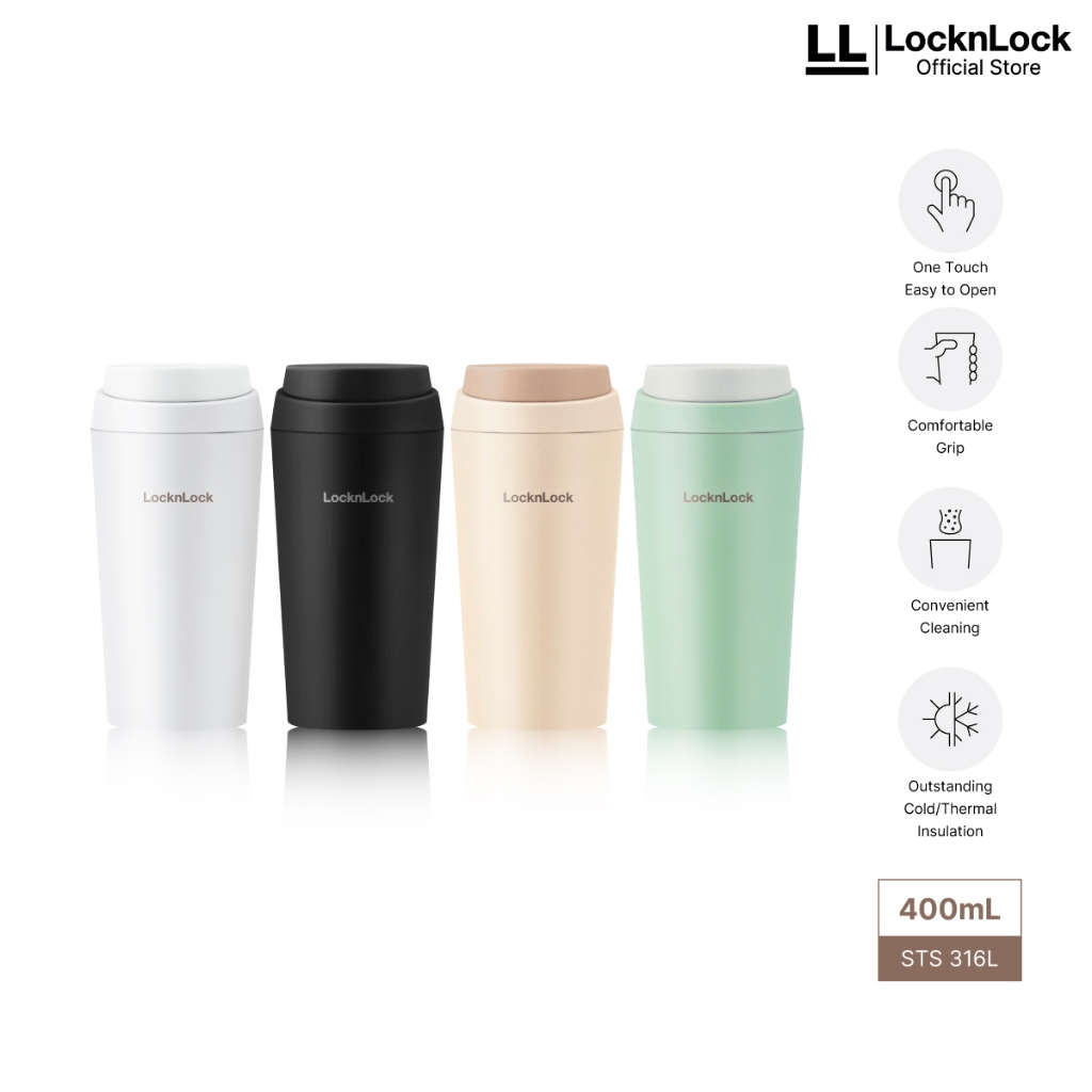 Jual LocknLock Exclusive Mini One Touch Tumbler 400ml - LHC3324 ...