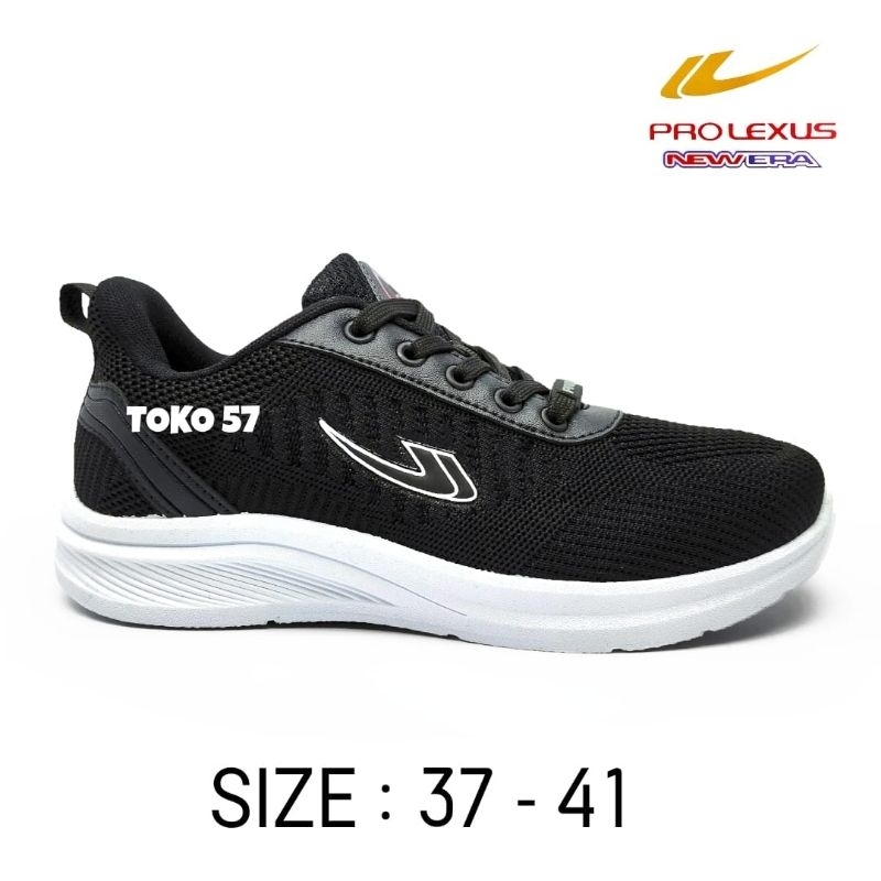Jual Sepatu Sekolah New Era PRO LEXUS Luna 05 (37-41) hitam/putih100 ...