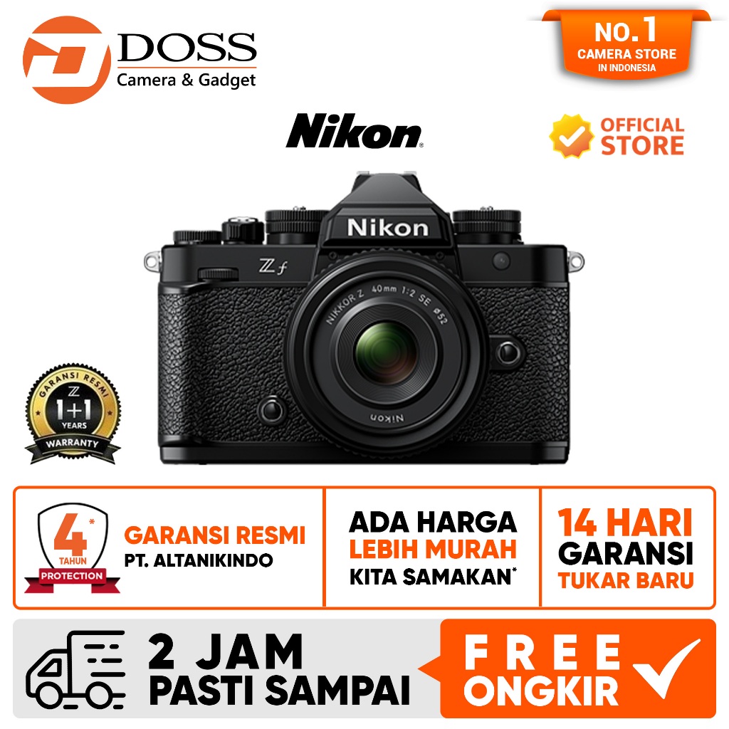 Jual Nikon Zf kit 40mm f2 SE Mirrorless Nikon Z f 40 mm f/2 SE | Shopee ...