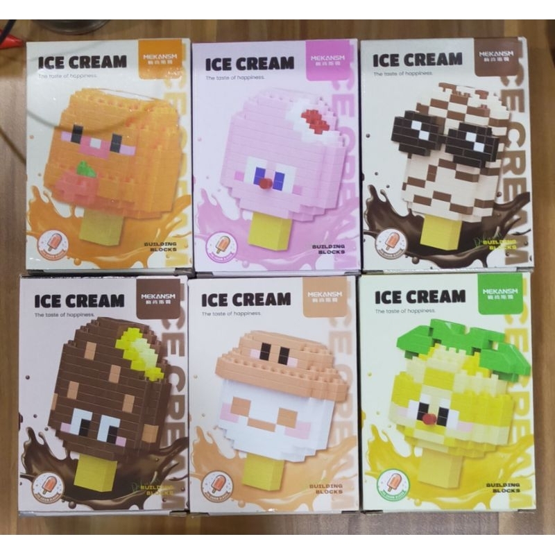 Jual Building Blocks Series Ice Cream, Mainan Balok Susun Seri Es Krim ...